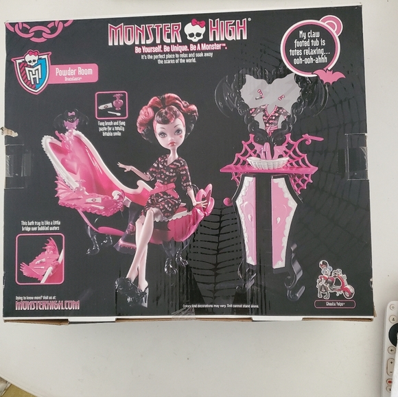 monster high | Toys | Monster High Draculaura Powder Room Doll Set Toys ...